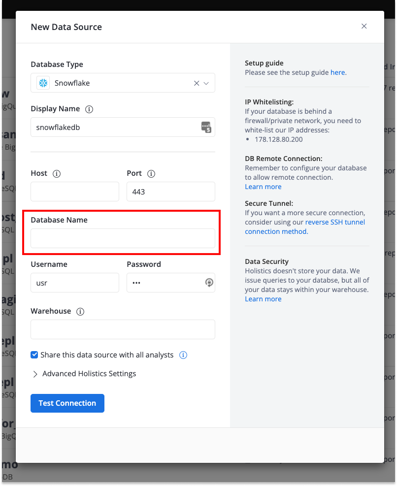How To Query Tables From Multiple Databases In Snowflake Holistics Docs