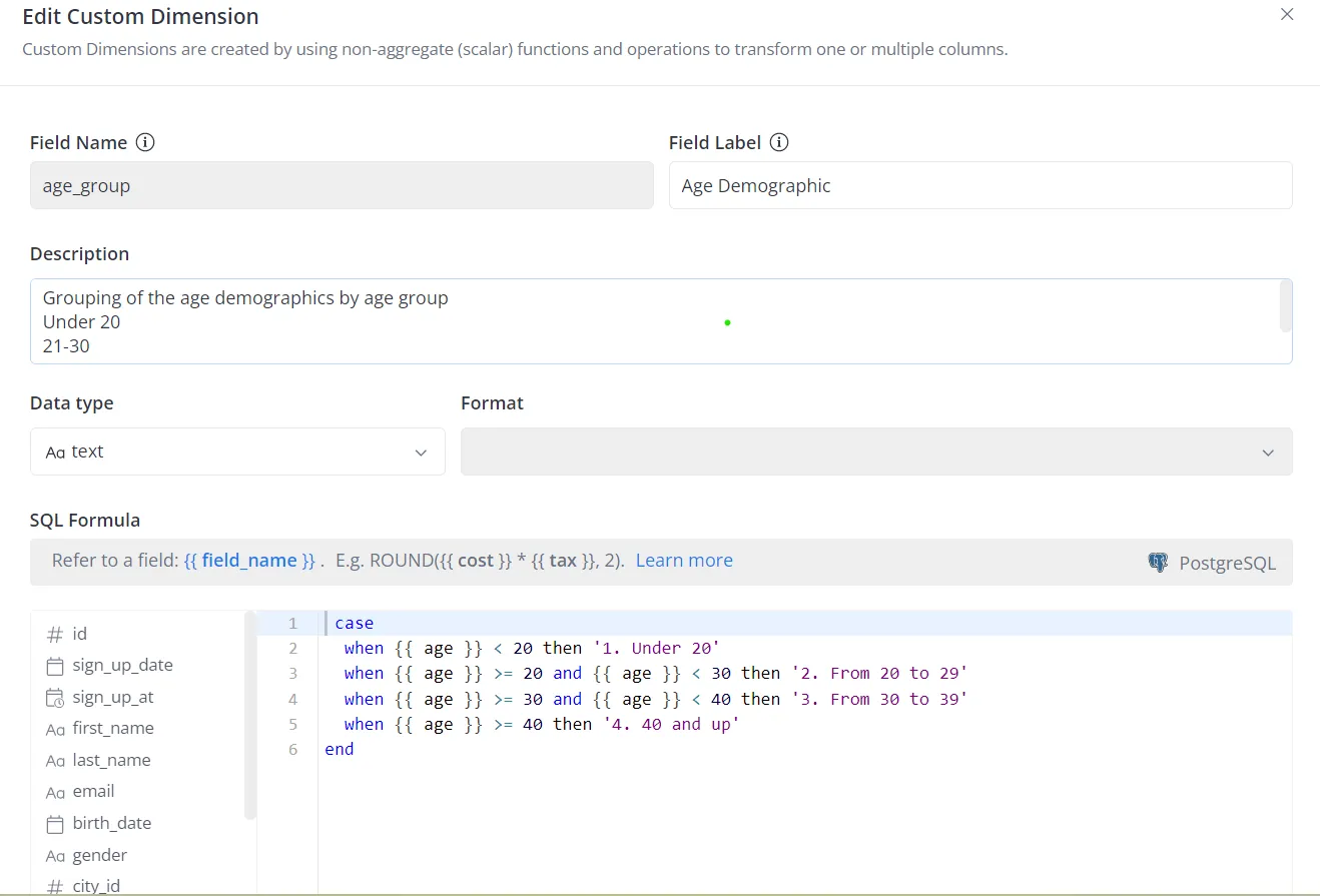 From Tableau to Holistics | Holistics Docs (4.0)